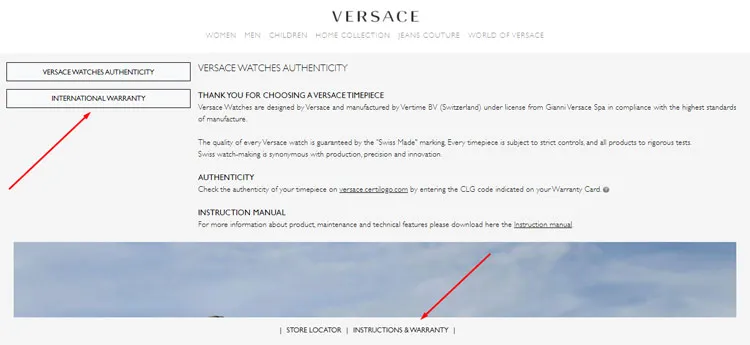 Hướng dẫn cách kích hoạt bảo hành đồng hồ Versace chính hãng