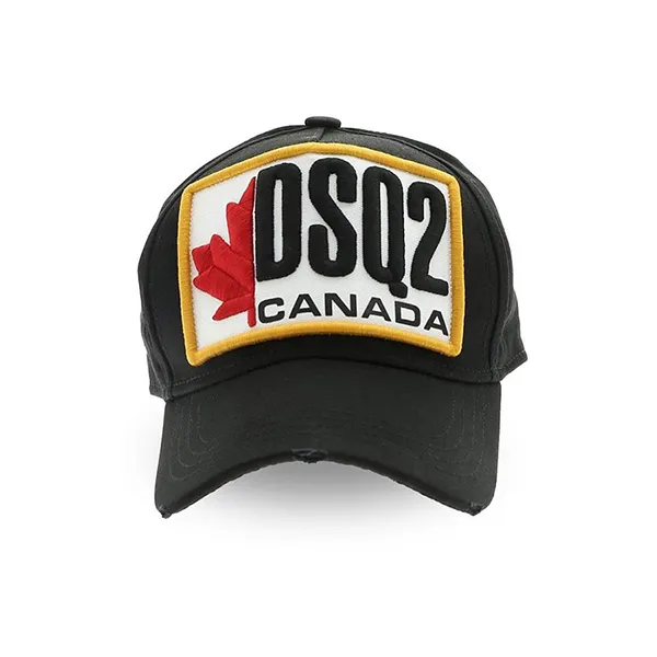 Mũ DSquared2 DSQ2 BCM0245 Patch Canada Baseball Cap Màu Đen | Vua Hàng Hiệu