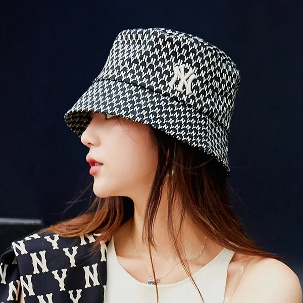Mũ MLB Monogram Bucket Hat 3AHTH201N-50BKS Màu Đen | Vua Hàng Hiệu