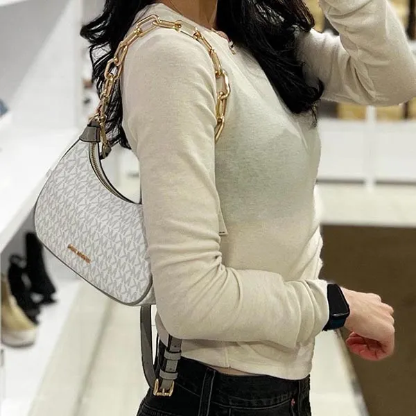 Túi Đeo Vai Michael Kors MK Cora Small Crossbody Bag Màu Trắng | Vua ...