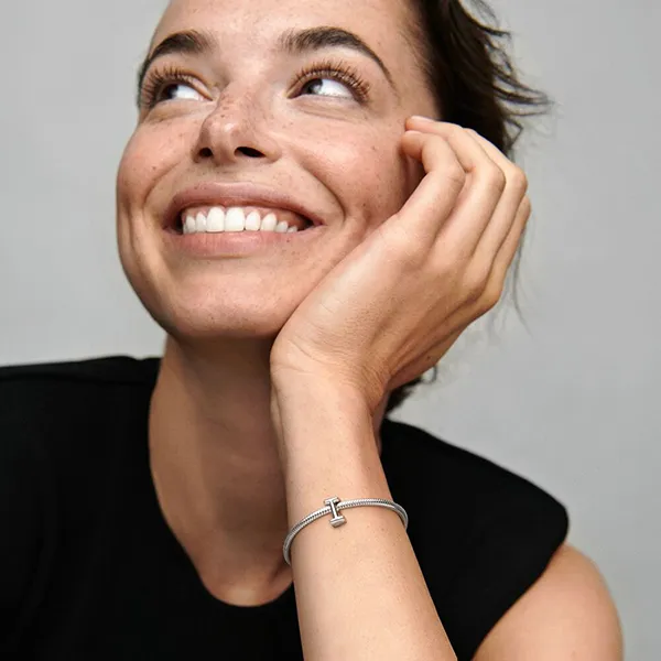 Hạt Vòng Charm Pandora Letter I Alphabet 797463 Màu Bạc | Vua Hàng Hiệu