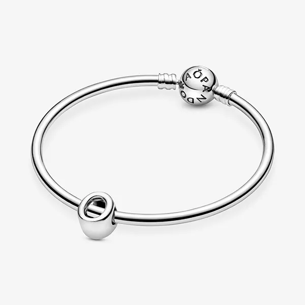 Hạt Vòng Charm Pandora Letter O Alphabet 797469 Màu Bạc | Vua Hàng Hiệu
