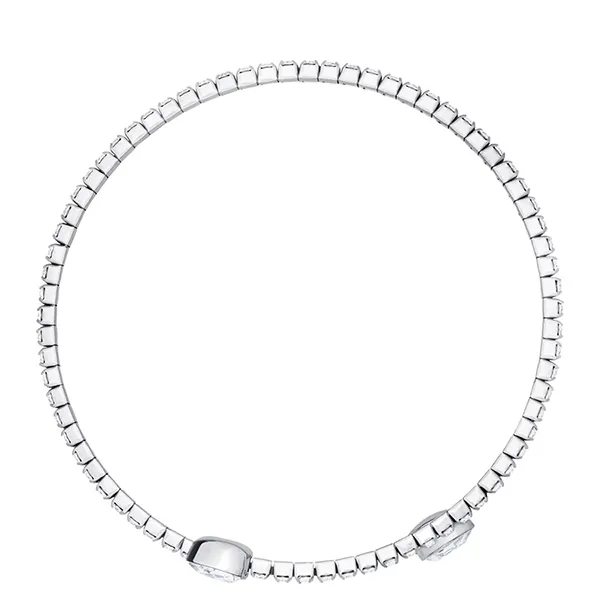 Mua Vòng Đeo Tay Swarovski Twisty Banglepear Cut, White, Rhodium Plated ...