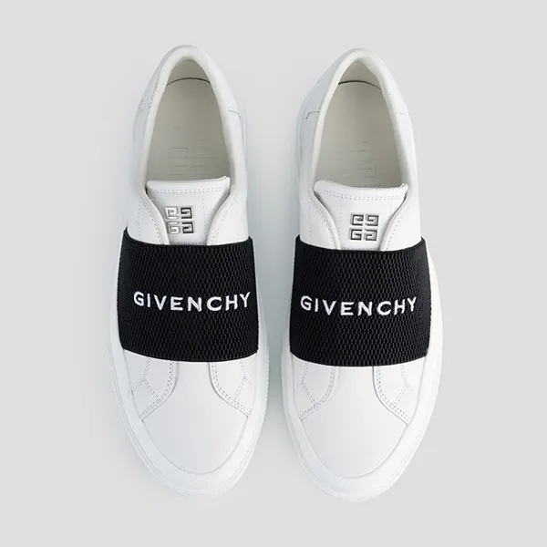 Giày Slip On Nam Givenchy Webbing White Black BH005XH14X 116 Màu Đen ...