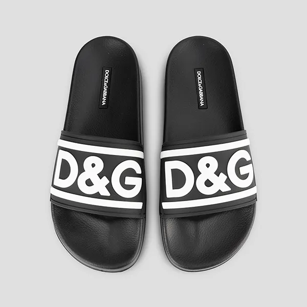 Dép Dolce & Gabbana D&G Slides With Logo CW2072 AQ858 89690 Màu Đen ...