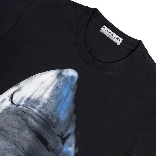 Áo Phông Givenchy Shark Printed BM70483Y0H 001 Màu Đen Size M | Vua ...