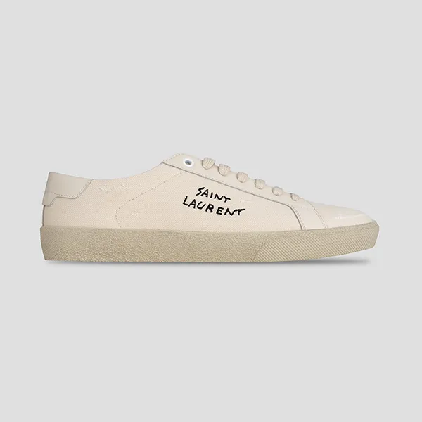 Giày Sneaker Nam Yves Saint Laurent YSL Court Classic Cream 610648 ...