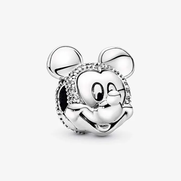 Hạt Vòng Charm Pandora Disney Mickey Mouse Pavé Clip 797495CZ Màu Bạc ...