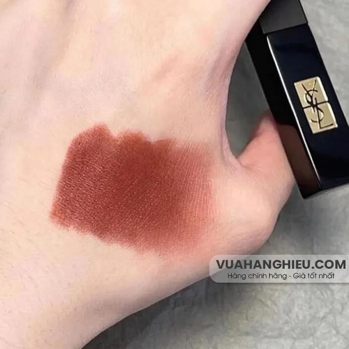 Review son YSL 314 Slim Velvet Limitless Cinnabar Đỏ Đất Siêu Tôn Da