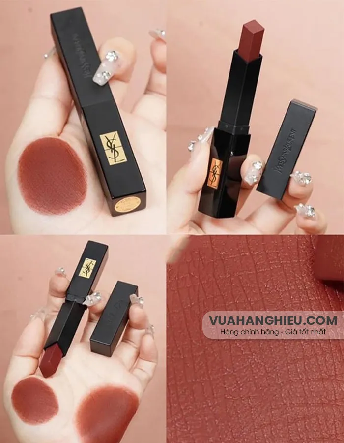 Review son YSL 314 Slim Velvet Limitless Cinnabar Đỏ Đất Siêu Tôn Da