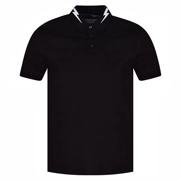 Áo Polo Neil Barrett Bolt Col Black PBJT437A P590S Màu Đen Size S | Vua ...