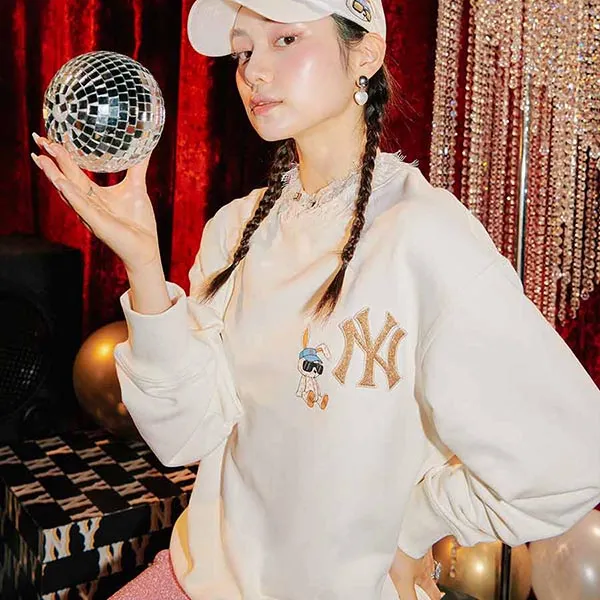 Áo Nỉ Sweater MLB Rabbit Mega Overfit New York Yankees 3AMTQ0131-50CRS ...