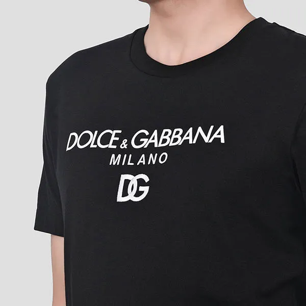 Áo Phông Dolce & Gabbana D&G Black Logo Embroidered G8PD7Z G7B9X N0000 ...