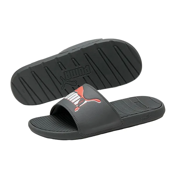 Dép Puma Cool Cat Leap Men's Slides 383441-06 Màu Đen Họa Tiết Đỏ Size ...