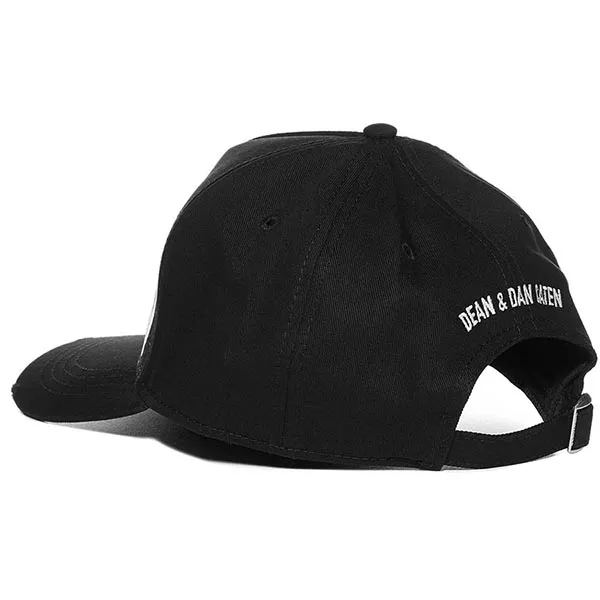 Mũ Dsquared2 Logo Embroidered Baseball Cap Màu Đen | Vua Hàng Hiệu