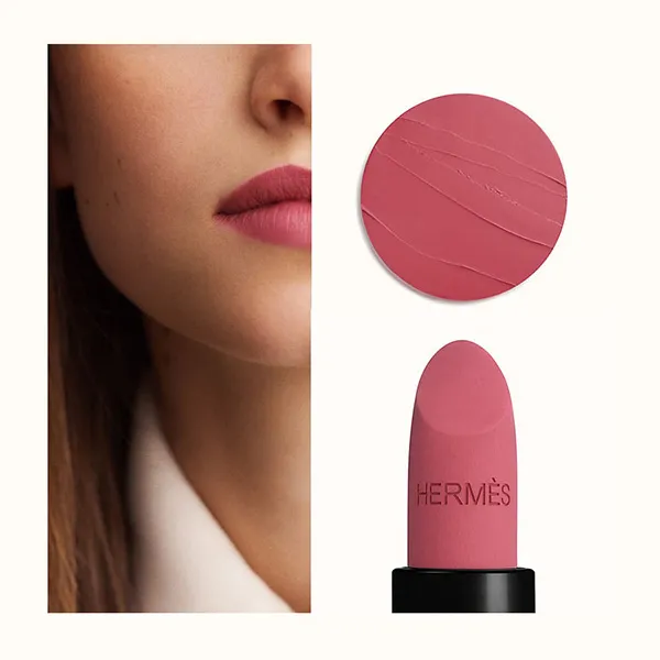 Son Rouge Hermès 45 Rose Ombré Satin Màu Hồng Đất | Vua Hàng Hiệu