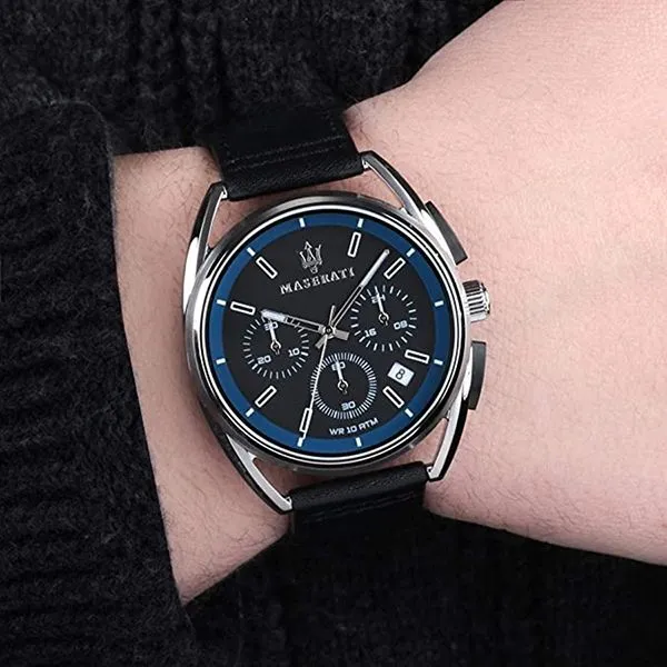 Đồng Hồ Nam Maserati Trimarano Analog Display Analog Quartz Black Watch ...