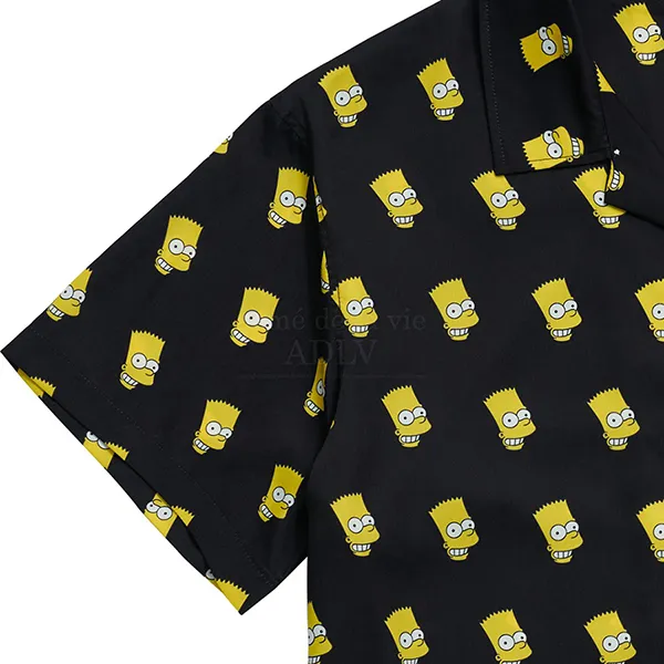 Áo Sơ Mi Acmé De La Vie ADLV x Simpsons Bart Màu Đen Vàng | Vua Hàng Hiệu