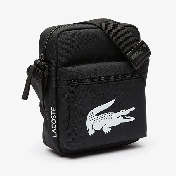 Túi Đeo Chéo Lacoste Men’s Recycled Fiber Shoulder Bag NH4279UG Màu Đen ...