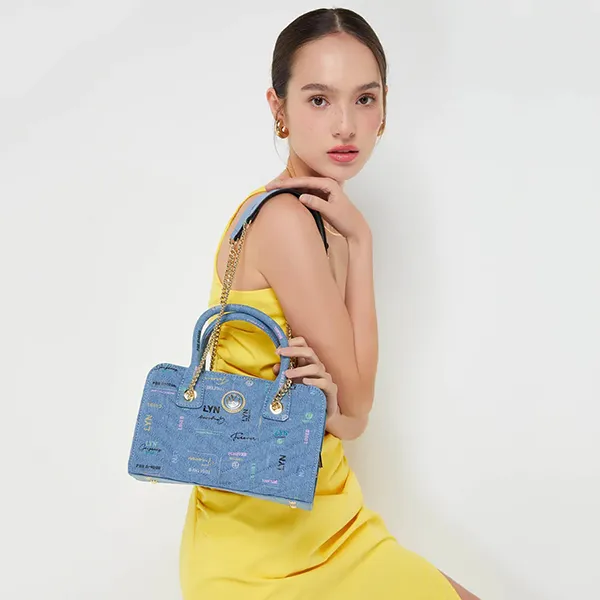 Túi Xách Tay Nữ Lyn Remi M Handbags LL23CBF140 Màu Xanh Blue | Vua Hàng Hiệu