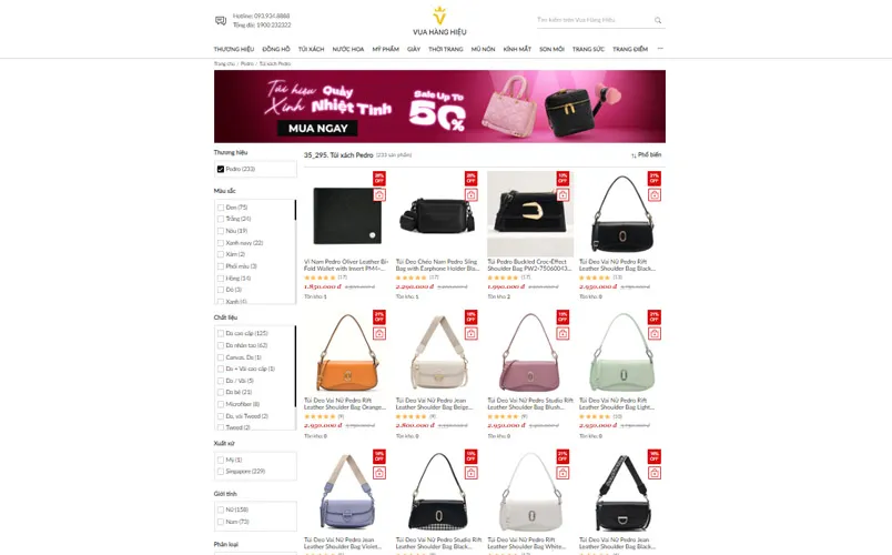 7 cách phân biệt túi Pedro thật giả chuẩn xác khi mua sắm