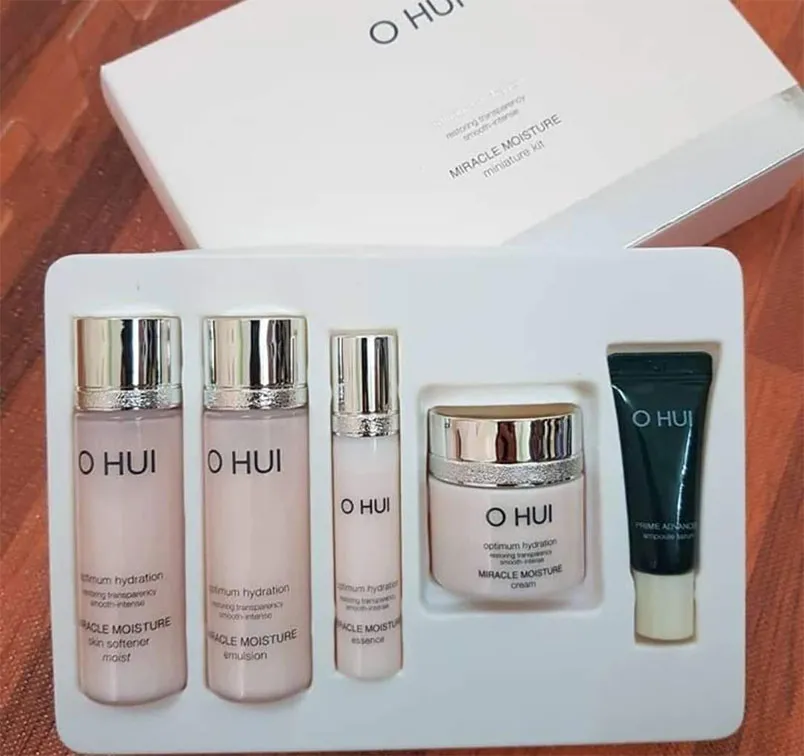 Cách sử dụng bộ mỹ phẩm Ohui mini 5 món hiệu quả