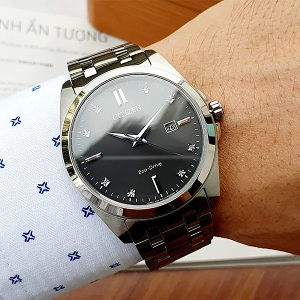 Đồng Hồ Nam Citizen Eco-Drive Corso Diamond BM7100-59H Màu Xám Bạc ...