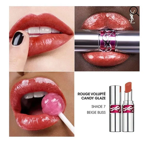 Mua Son Dưỡng Yves Saint Laurent YSL Rouge Volupte Candy Glaze Double Care Balm 07 Beige Bliss ...