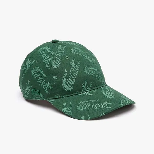 Mũ Lacoste Organic Cotton Vintage Print Cap RK6862 51 W1I Màu Xanh Lá ...