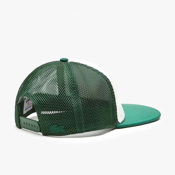 Mũ Lacoste X Netflix Cap RK7045 51 132 Màu Trắng Xanh | Vua Hàng Hiệu