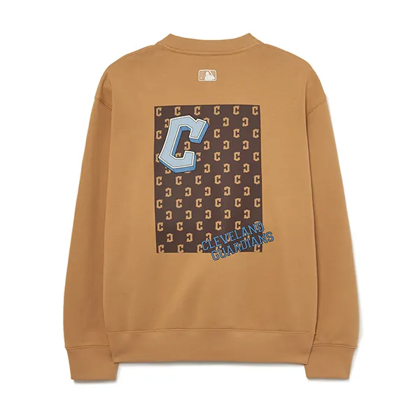 Áo Nỉ Sweater MLB Monative Monogram Overfit Cleveland Guardians ...