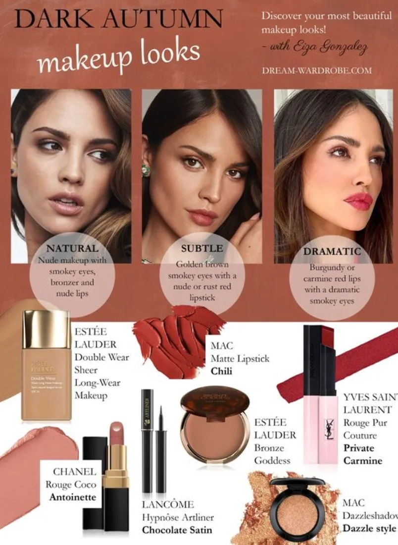 Bảng màu Autumn personal color: Make up và cách phối đồ