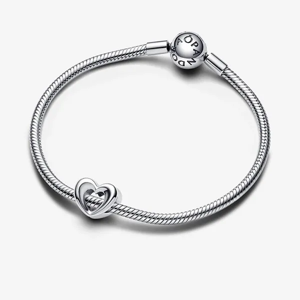 Hạt Vòng Charm Nữ Pandora Radiant Open Heart Charm 792492C00 Màu Bạc ...