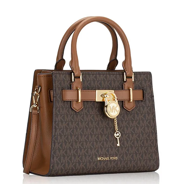Túi Xách Nữ Michael Kors Hamilton Satchel Small MK Signature 35F1GHMS1B ...