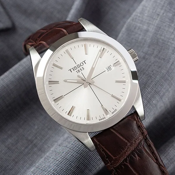 Đồng Hồ Nam Tissot Gentleman T127.410.16.031.01 Màu Nâu | Vua Hàng Hiệu