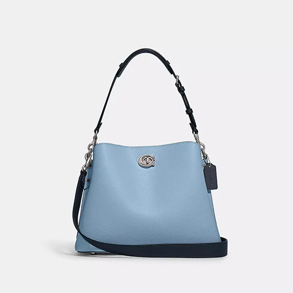 Túi Đeo Chéo Nữ Coach Willow Shoulder Bag In Colorblock C2590 Màu Xanh ...