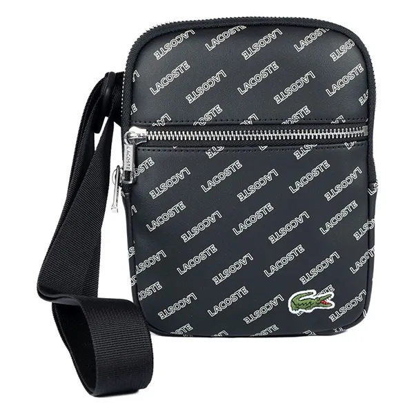 Túi Đeo Chéo Nam Lacoste Seasonal Bag NH4448 M66 Màu Đen | Vua Hàng Hiệu