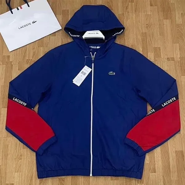 Áo Khoác Nam Lacoste Zip Front Jacket With Taping Màu Xanh Dương Đậm ...