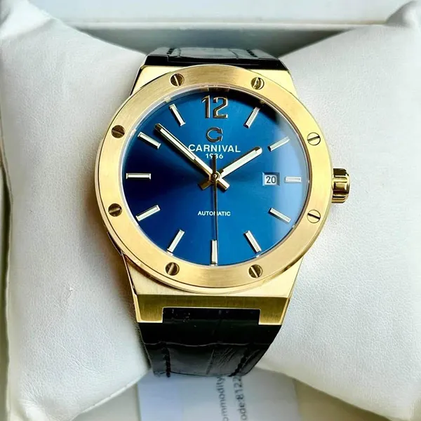 Đồng Hồ Nam I&W Carnival Automatic 8122G2 Màu Đen Vàng | Vua Hàng Hiệu