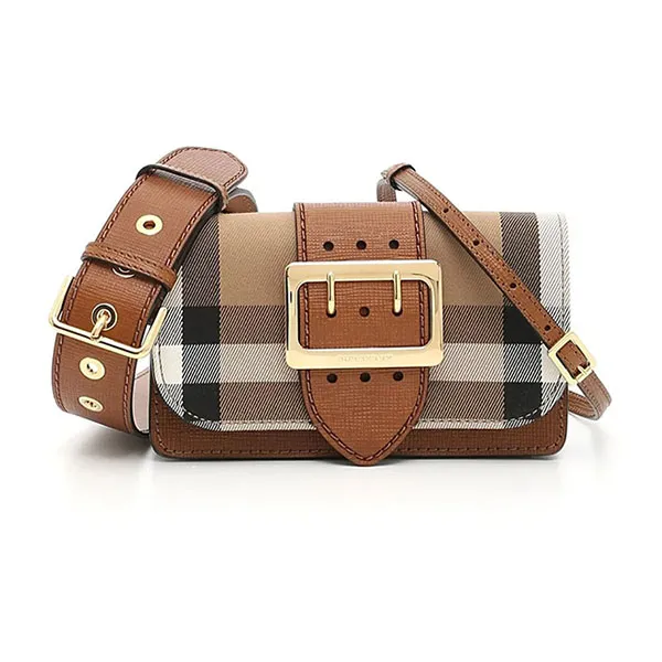 Túi Đeo Chéo Nữ Burberry Madison Check Crossbody Bag Màu Be Kẻ | Vua ...