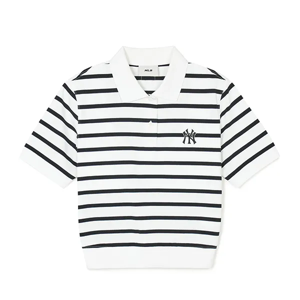 Áo Polo Nữ MLB Short Sleeves Logo Polos Varsity New York Yankees ...