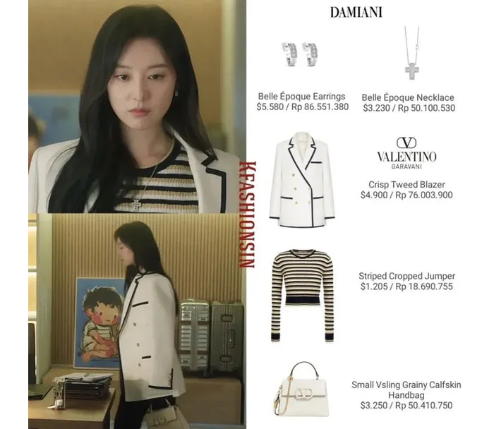 Loạt outfit "sặc mùi tiền" của Kim Ji Won trong Queen Of Tears