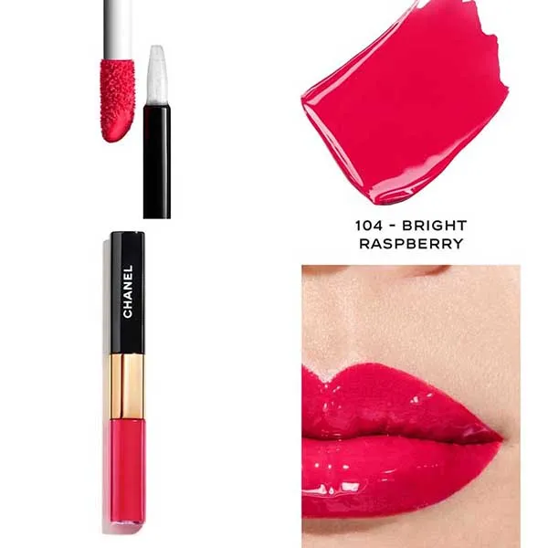 Son Kem Chanel Le Rouge Duo Ultra Tenue 104 Bright Raspberry Màu Đỏ Mâm ...