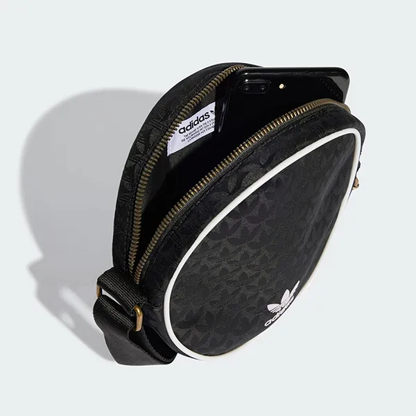 Túi Trống Tròn Nữ Adidas Trefoil Monogram Jacquard Round Bag IT7388 Màu ...
