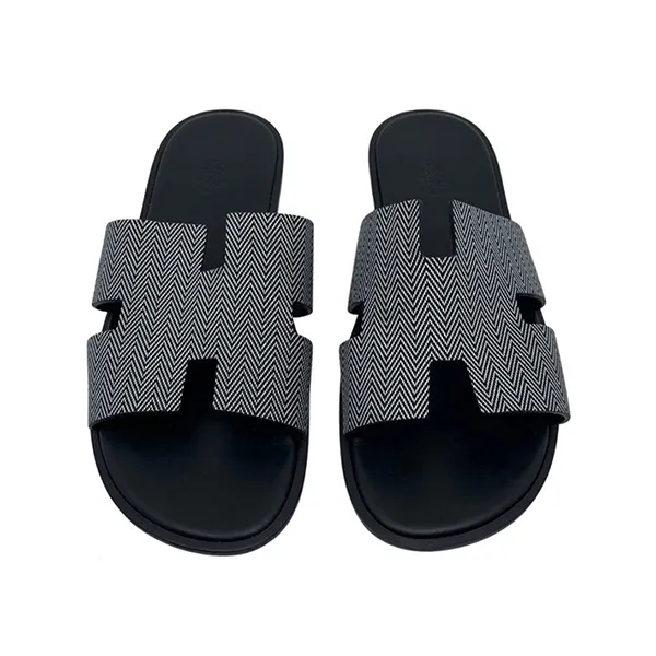 Dép Hermès Scandal Izmir T.44 Màu Đen Trắng Size 39 | Vua Hàng Hiệu