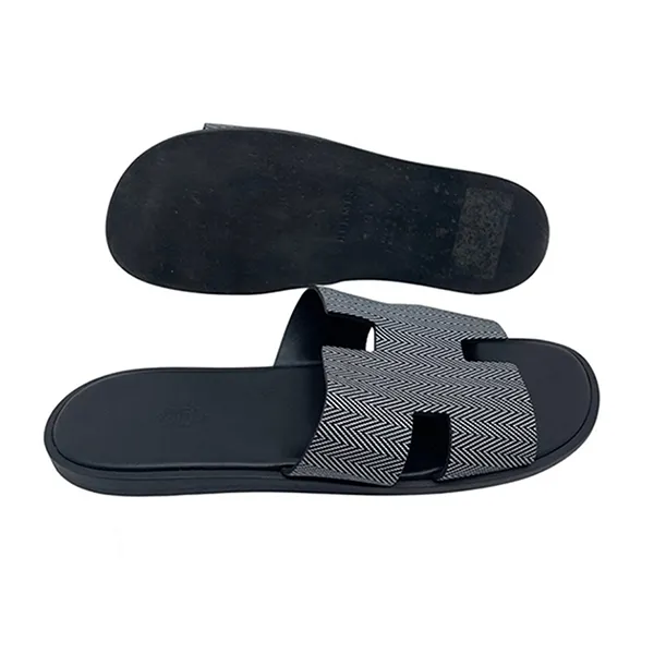 Dép Hermès Scandal Izmir T.44 Màu Đen Trắng Size 39 | Vua Hàng Hiệu