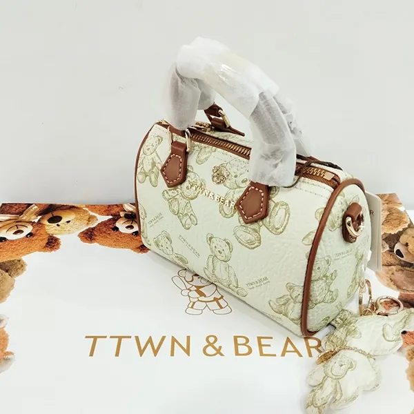 Túi Trống Nữ TTWN BEAR TN3284 24630 Màu Trắng Nâu | Vua Hàng Hiệu