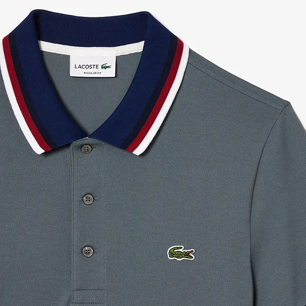 Áo Polo Nam Lacoste Regular Fit Stretch Mini Piqué PH6351 - 7EB Màu Xám ...