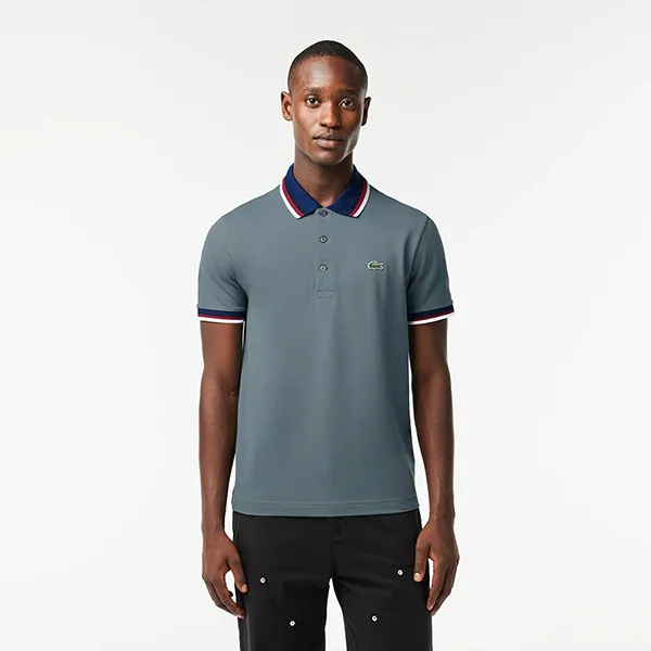 Áo Polo Nam Lacoste Regular Fit Stretch Mini Piqué PH6351 - 7EB Màu Xám ...