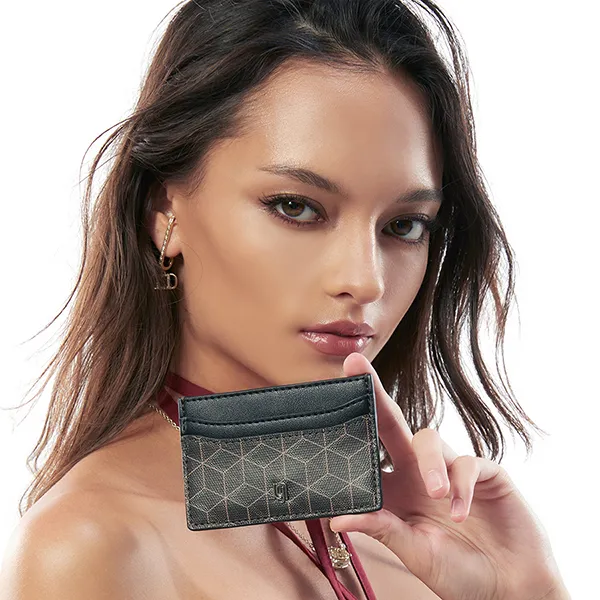 Ví Đựng Thẻ Nữ Lyn Solomon Infinite Card Wallet LL24MWF101 Màu Đen | Vua Hàng Hiệu